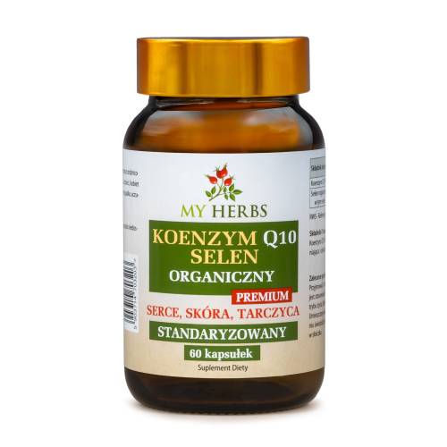 KOENZYM Q10 SELEN ORGANICZNY PREMIUM STANDARYZOWANY 60 KAPS SERCE SKÓRA ...