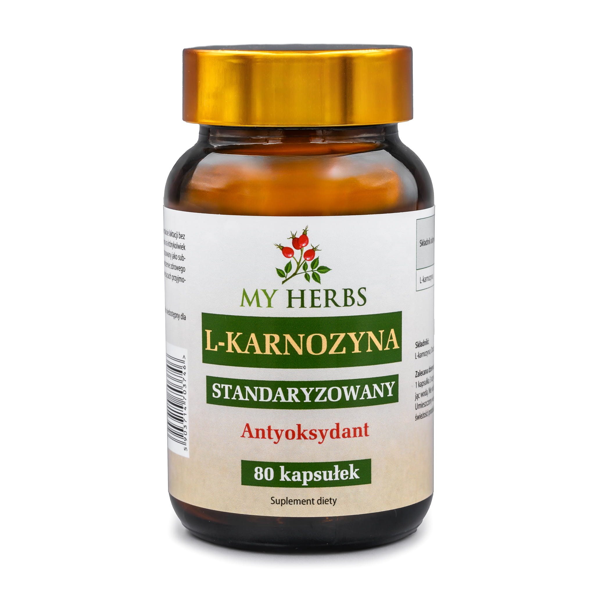 L-KARNOZYNA ANTYOKSYDANT STANDARYZOWANY 80 KAPS. My Herbs